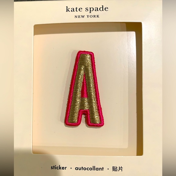 kate spade | Other | Nwt Kate Spade A Sewn Sticker | Poshmark